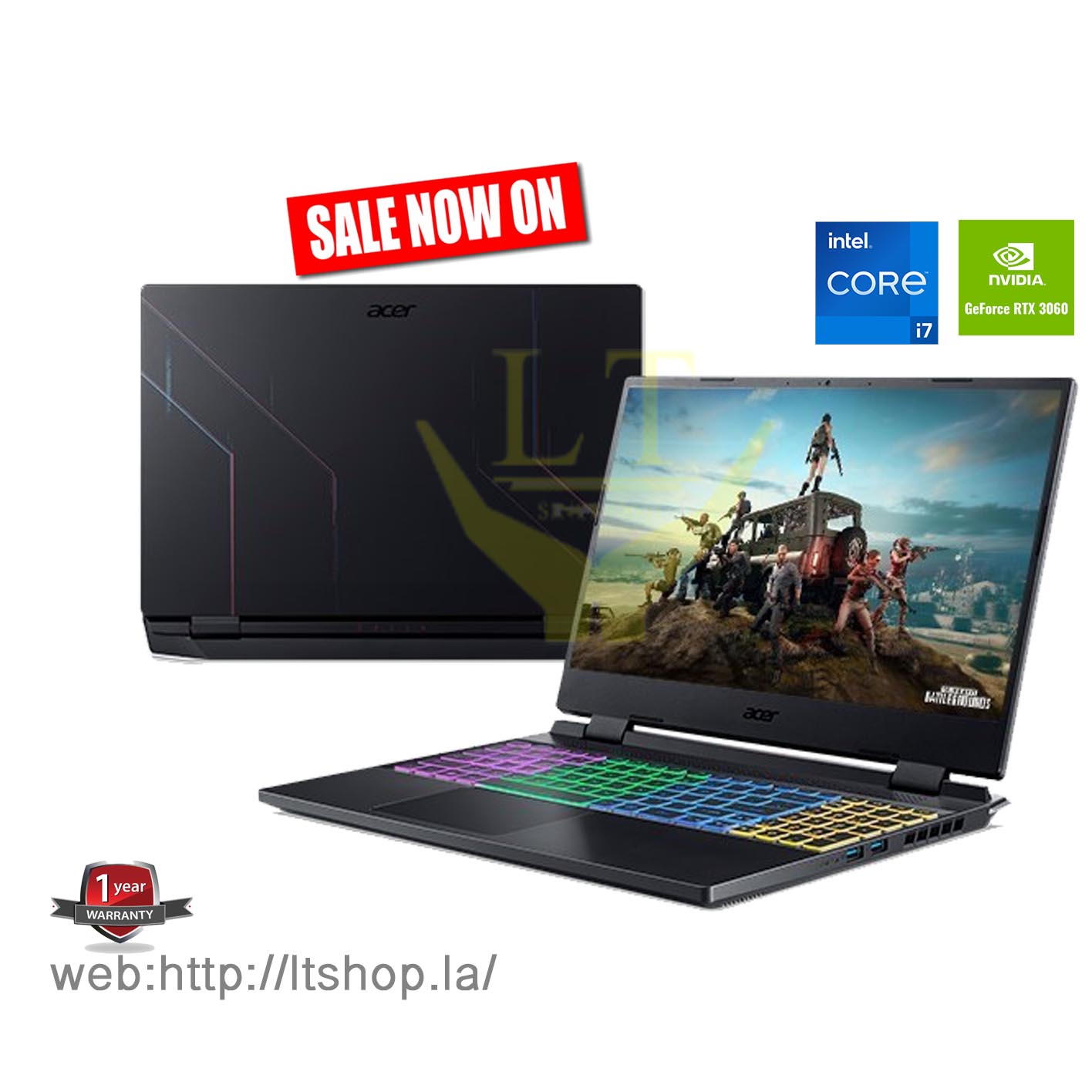 Acer nitro AN515-58-78AN-Core I7-12700H-RTX3070Ti-8GB